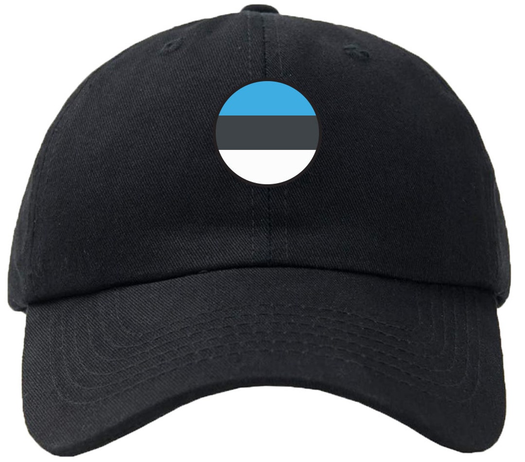 Estonia Flag Circle Baseball Cap Hat Hook & Loop Closure - Etsy