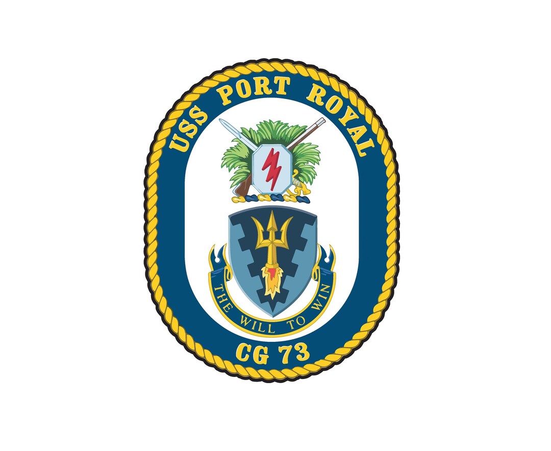 USS Port Royal CG-73 Badge Sticker Decal Ticonderoga Class Cruiser Car ...