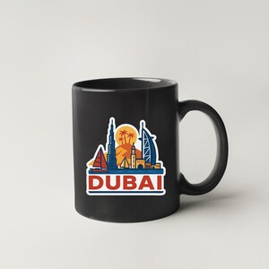 Dubai Sticker Decal Vinyl Die-cut City Skyline Landmark Design - Etsy
