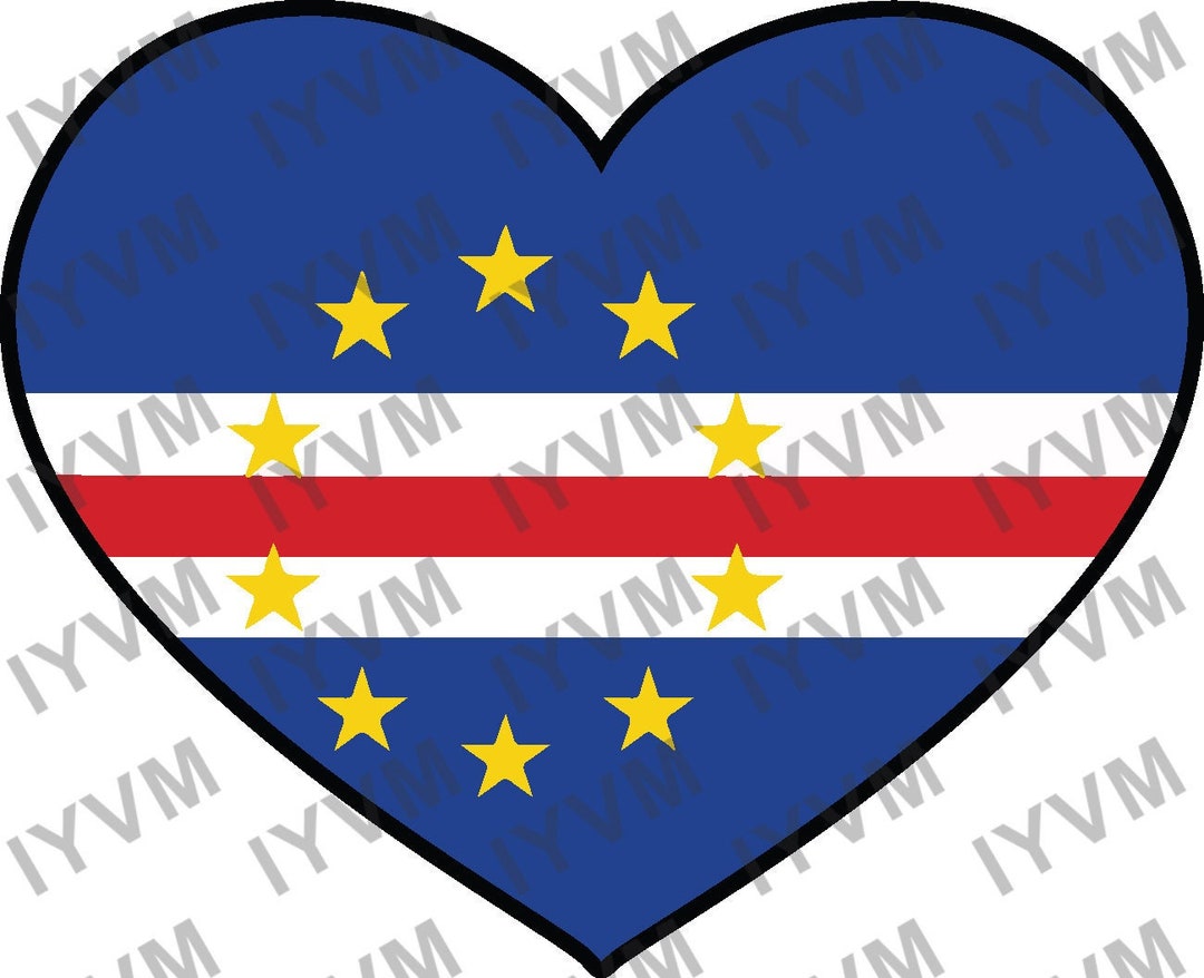 Cape Verde Flag Sticker Decal / Cabo Verde / Republic of Cabo Verde ...