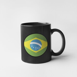 Brazil Flag Circle Sticker Decal - Etsy