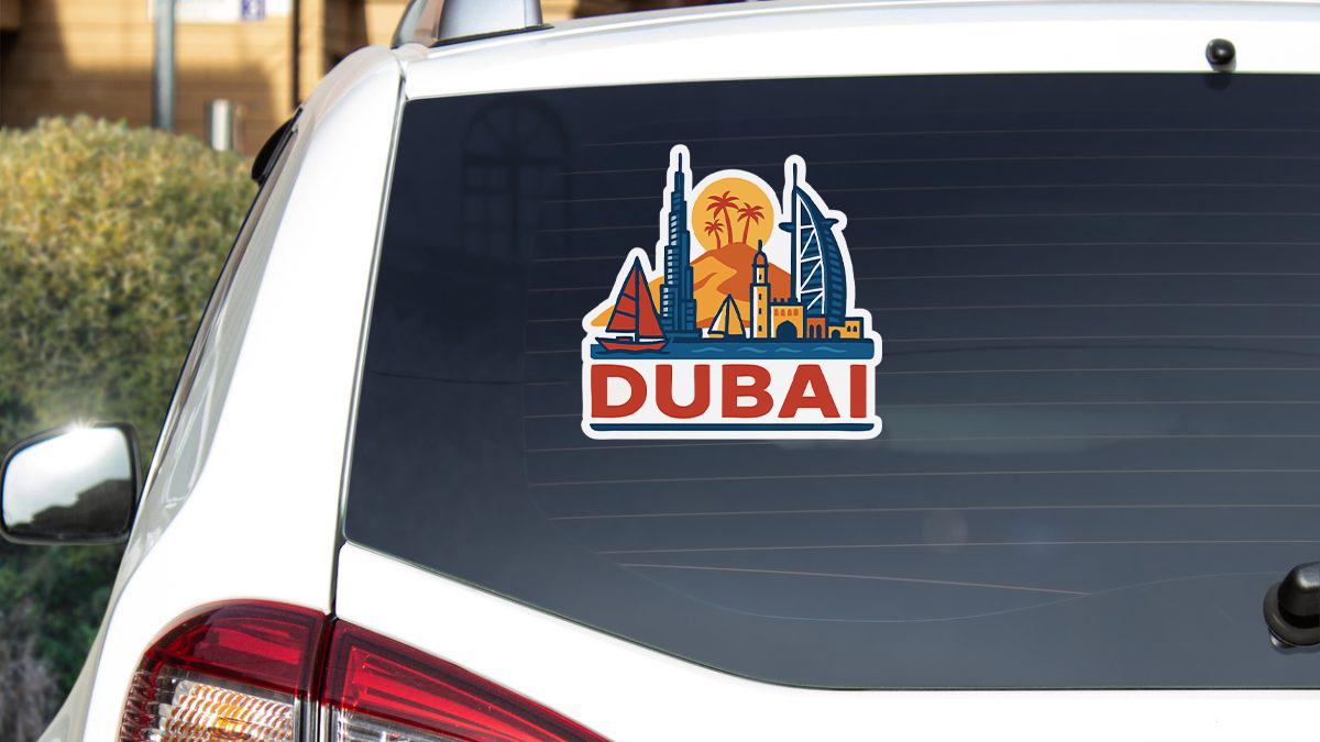 Dubai Sticker Decal Vinyl Die-cut City Skyline Landmark Design - Etsy
