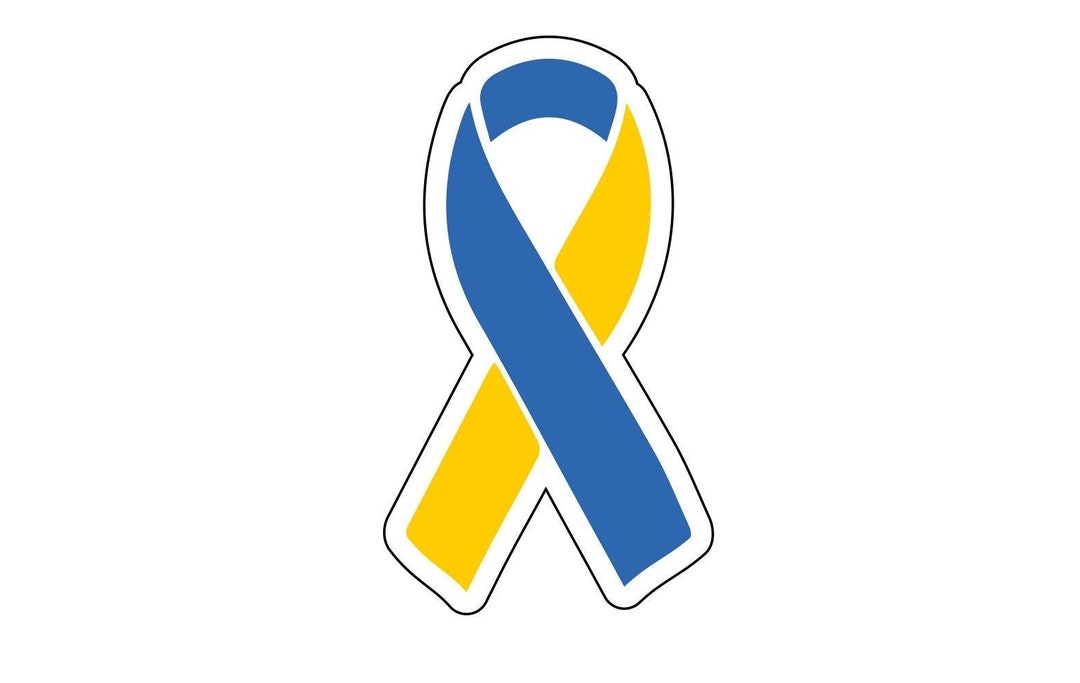 Down Syndrome Awareness Ribbon Sticker Decal Down's Syndrome Trisomy 21 ...