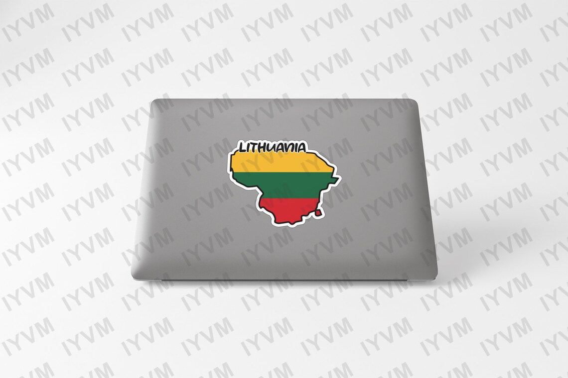 Lithuania Map Flag Sticker Decal / Republic of Lithuania / Lietuvos ...