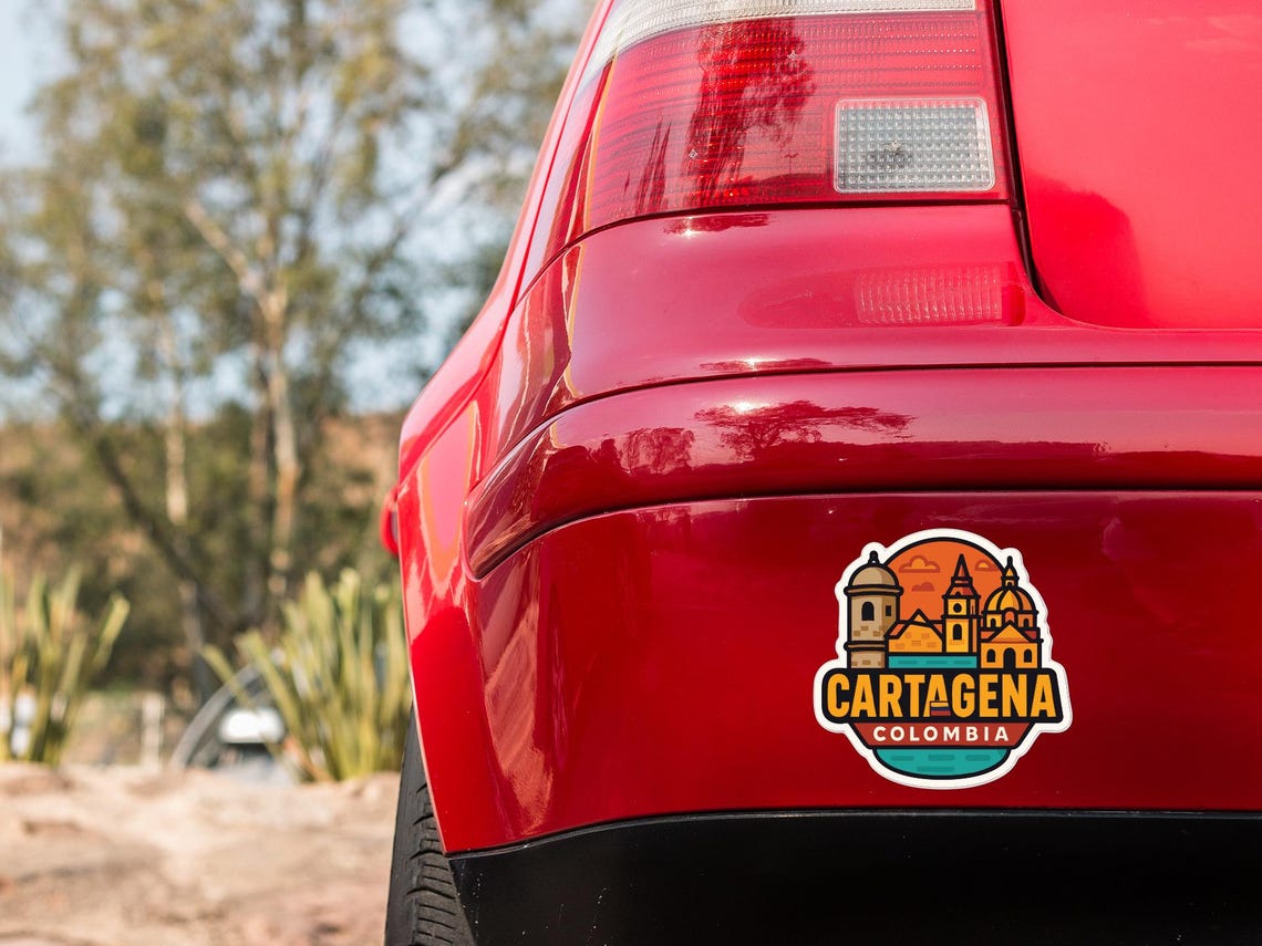 Cartagena Colombia Sticker Decal Vinyl Die-cut City Skyline Landmark ...