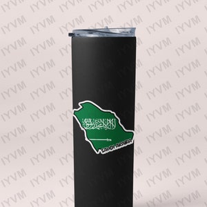 Saudi Arabia Map Flag Sticker Decal / Kingdom of Saudi Arabia / Riyadh ...