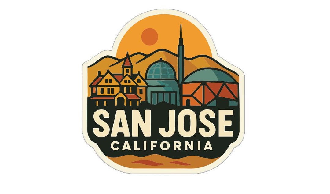 San Jose California Iron on Heat Transfer Vinyl HTV Die-cut City ...