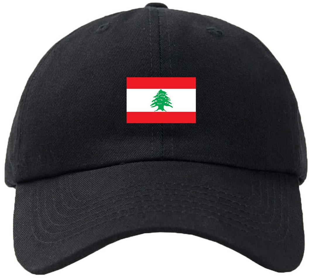 Lebanon Flag Baseball Cap Hat Hook & Loop Closure / Republic of Lebanon ...