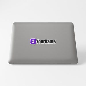 Personalized Zelle Username Decal Sticker Social Media Handle User ID ...