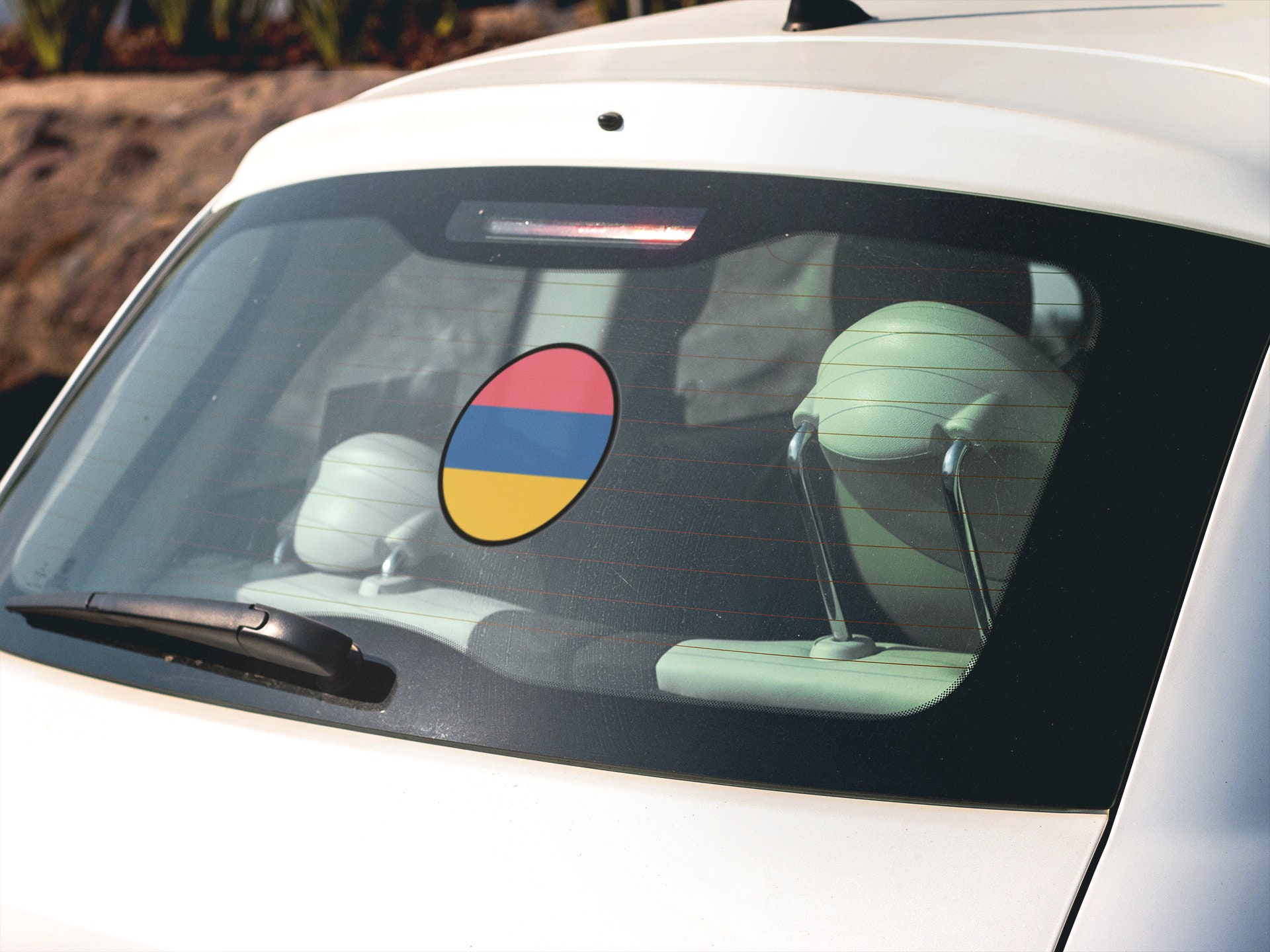 Armenia Flag Circle Sticker Decal - Etsy
