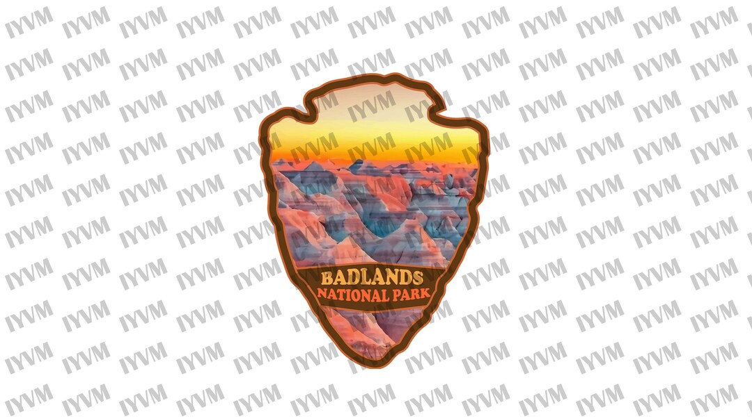 Badlands National Park Decal Sticker - US National Parks Series - Etsy