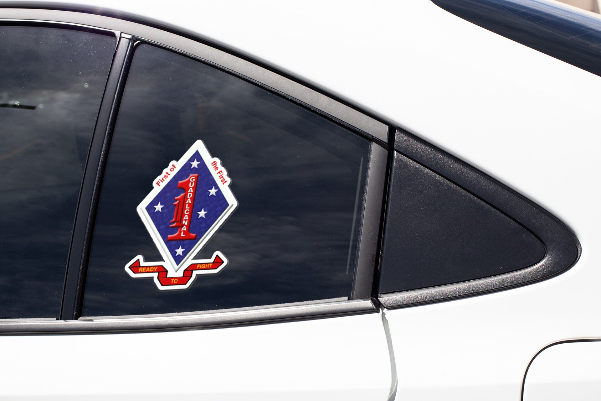 Stickers Decal for US Marine Corps Badge 1st Battalion 1st Marines ...