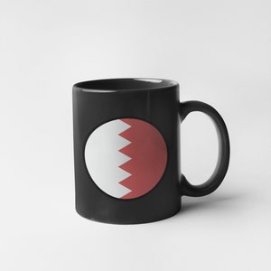Bahrain Flag Circle Sticker Decal - Etsy