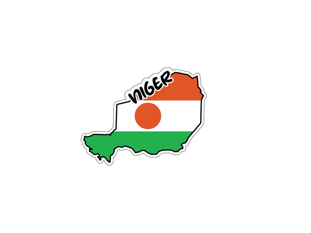 Niger Map Flag Sticker Decal - Etsy