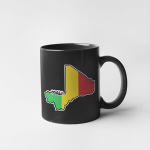 Mali Map Flag Sticker Decal - Etsy