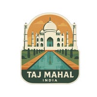 India Travel Sketch Sticker - Etsy