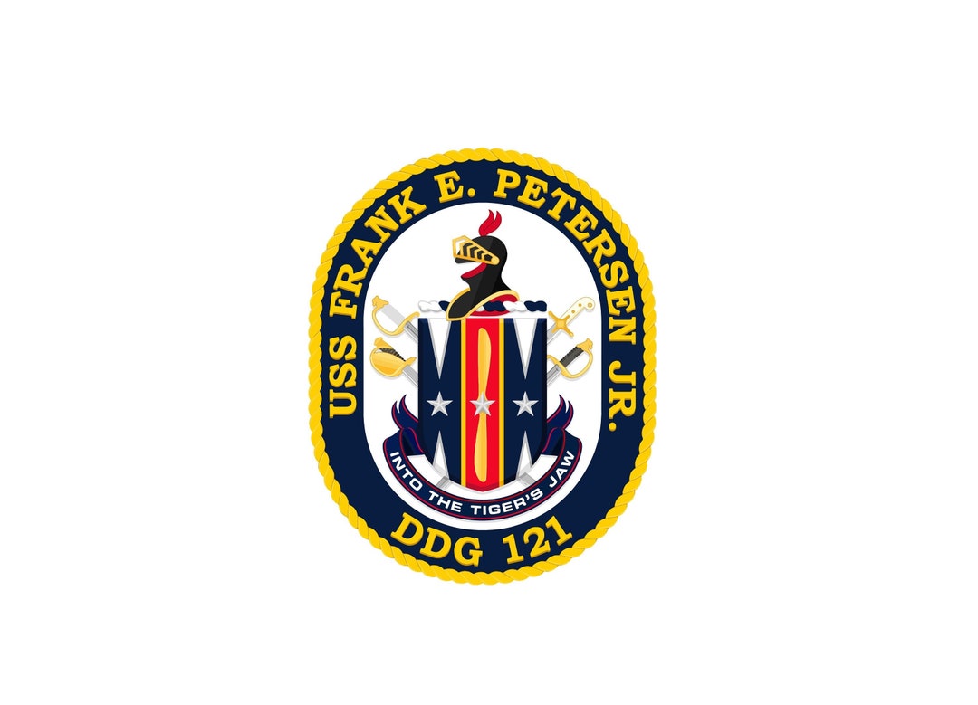 USS Frank E. Petersen Jr. DDG-121 Badge Sticker Decal Freedom-class ...