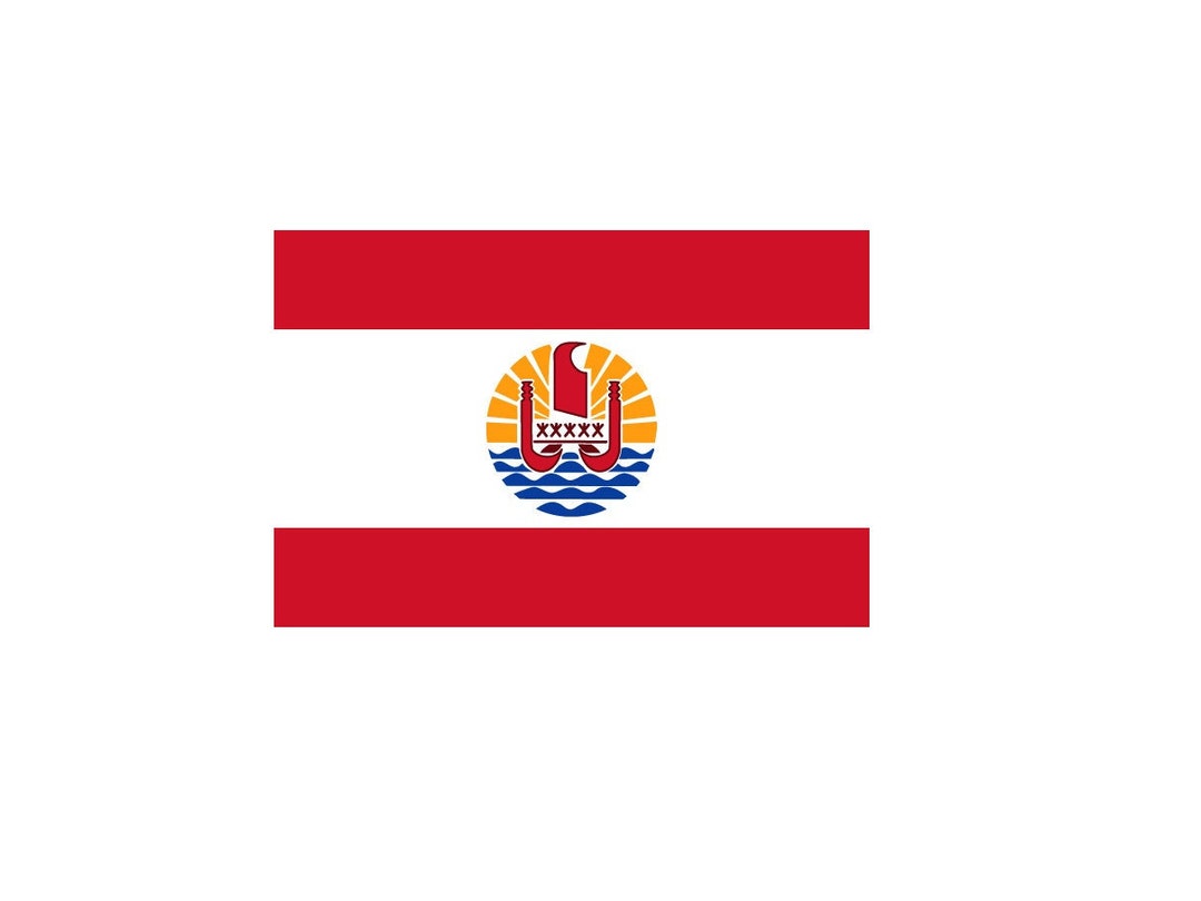French Polynesia Flag Sticker Decal - Etsy