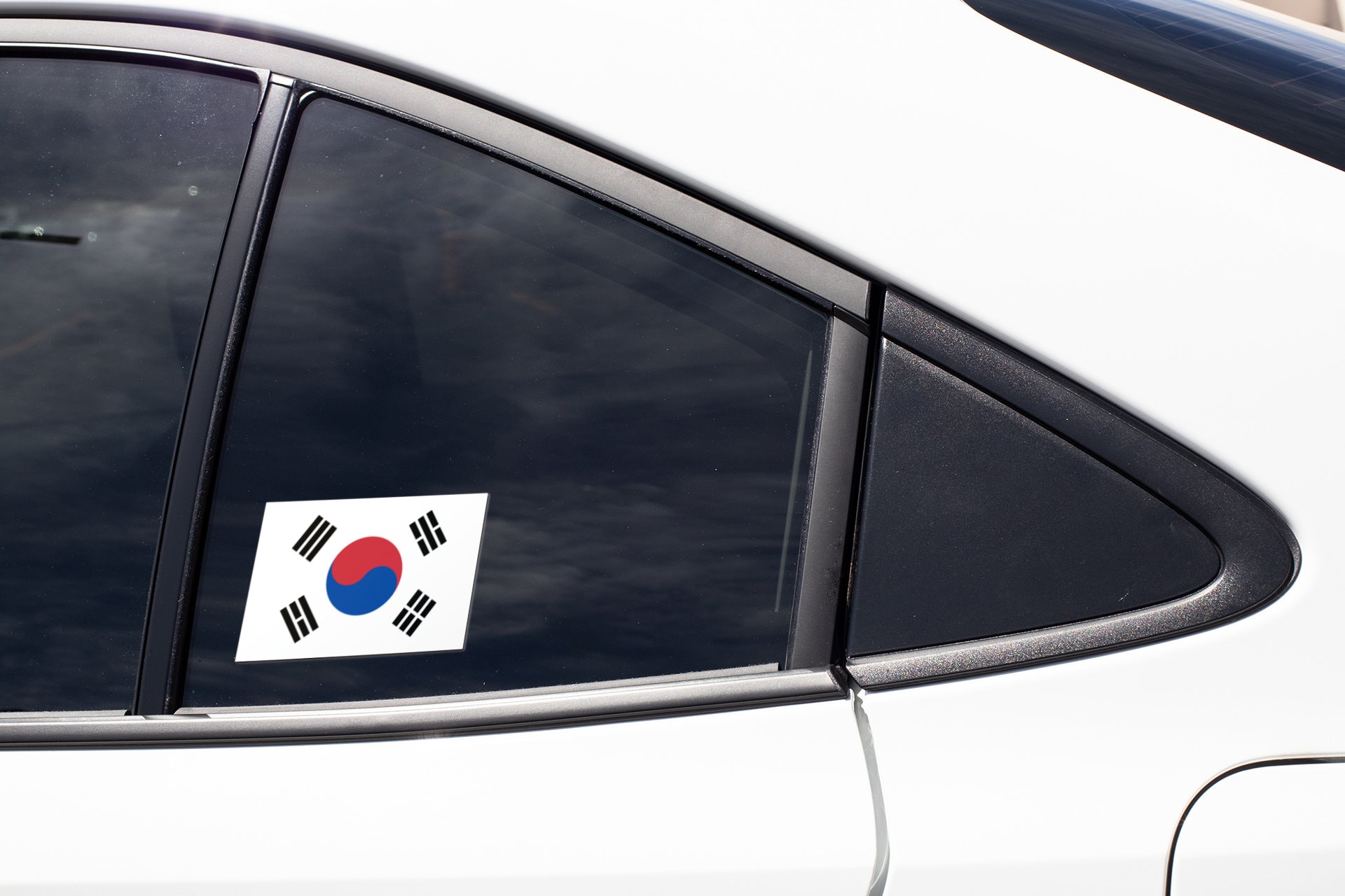 South Korea Flag Sticker Decal / Republic of Korea / Seoul / - Etsy