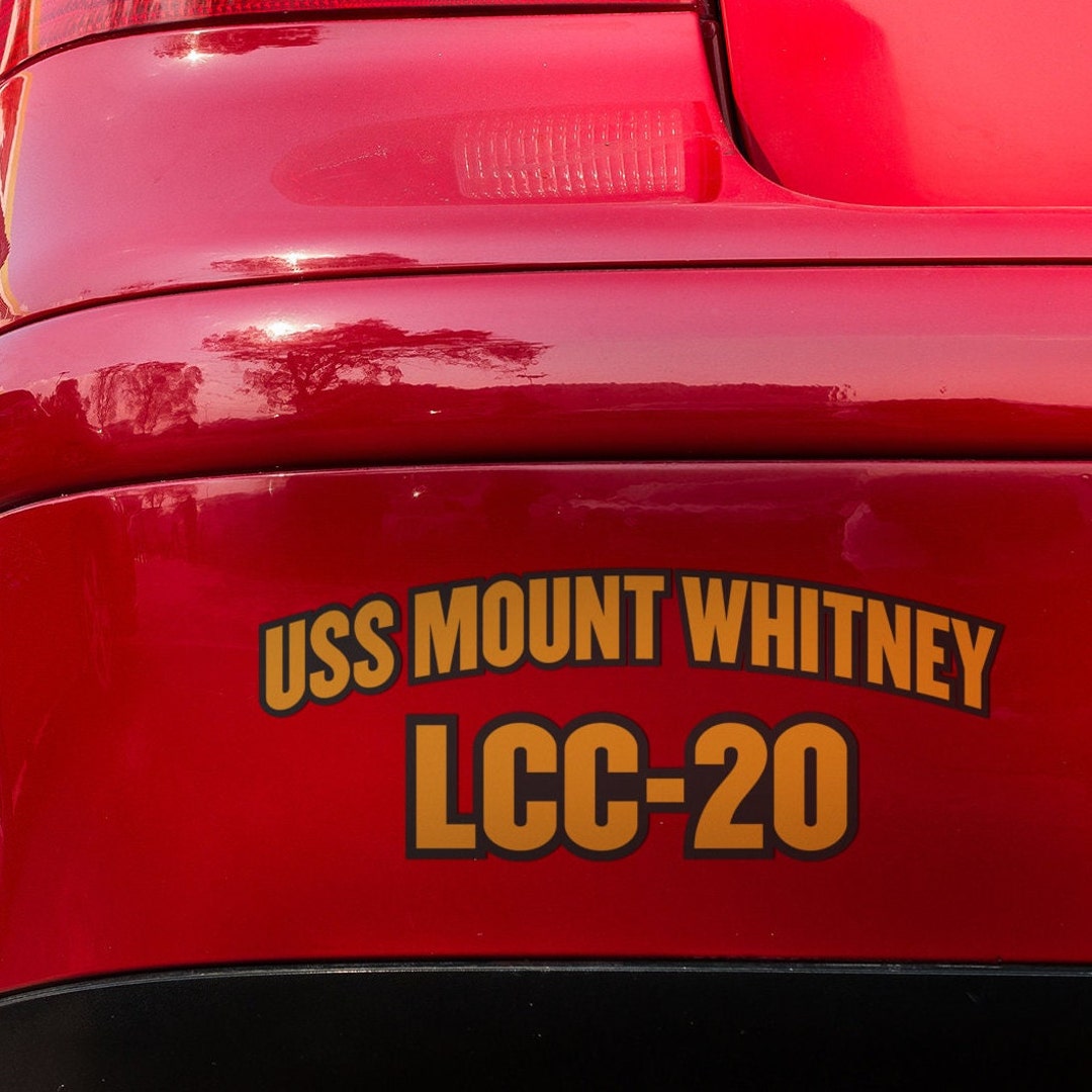USS Mount Whitney LCC-20 Sticker Decal Blue Ridge Class Amphibious ...