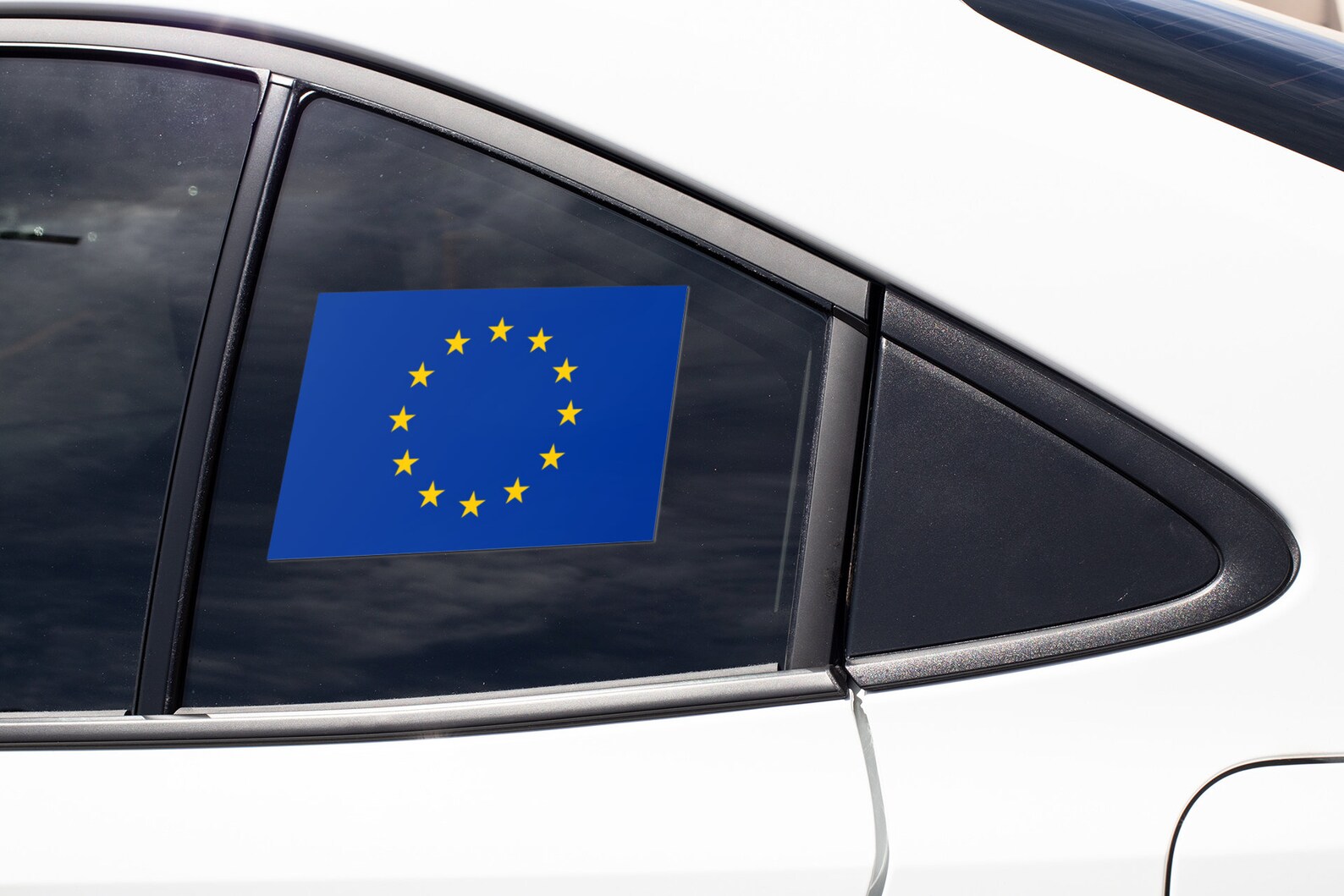 European Union EU Europe Flag Sticker Decal - Etsy