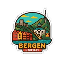 Denmark Travel Sketch Sticker - Etsy