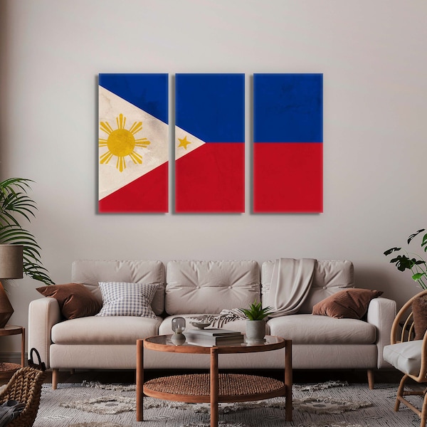 Philippines Flag Wall Art - Etsy