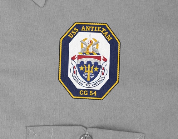 USS Antietam CG-54 Badge Iron on Heat Transfer Vinyl HTV - Etsy