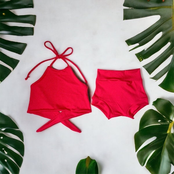 Cropped Halter Top - Etsy