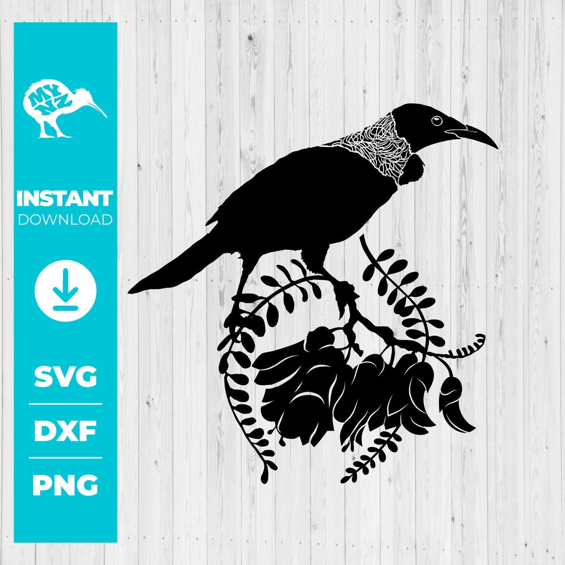 Tui Bird Svg, New Zealand Svg, Maori Svg, Kiwiana, Bird Svg, Cricut ...