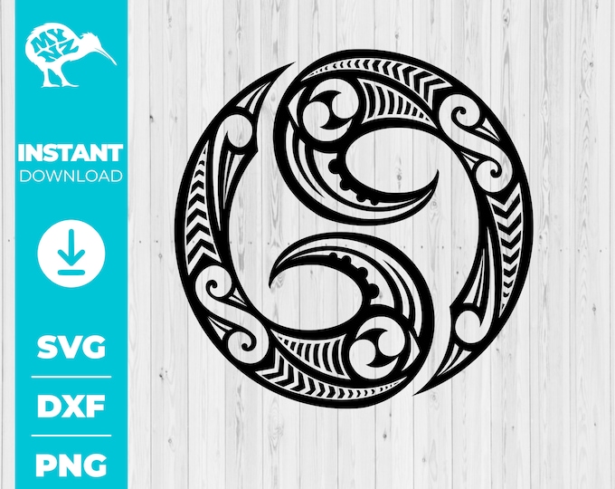 Koru Circle, Maori Svg, Polynesian Svg, Maori, Nz Maori, Maori Stencil ...