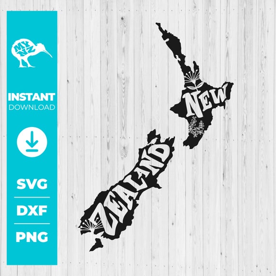 Map Of Nz Map Svg Nz Map Kiwiana Svg Aotearoa Map Nz Retro Nz Vintage ...