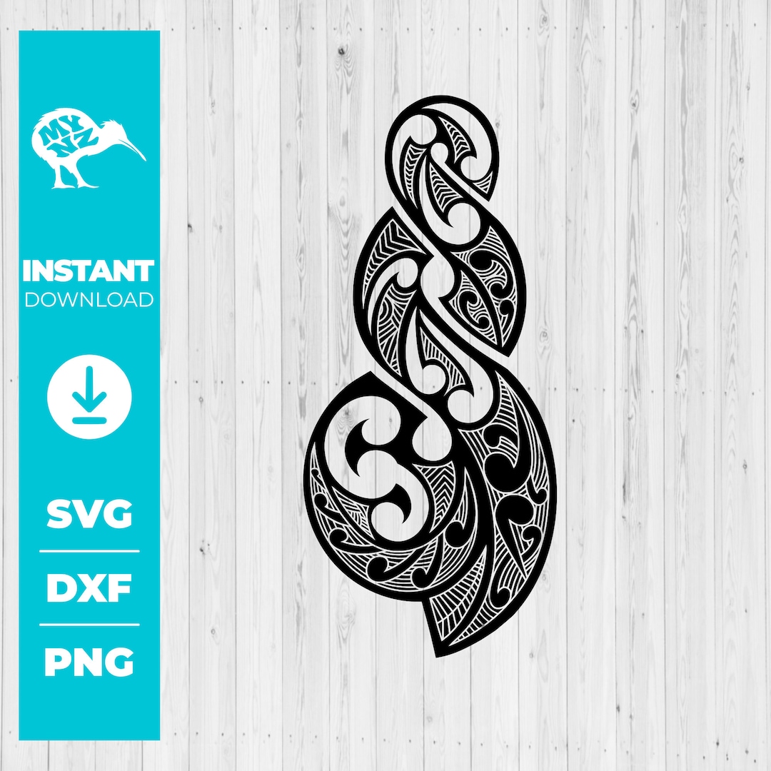 Maori Carving SVG, Polynesian Tribal Art, Tattoo Style Design, Cricut ...
