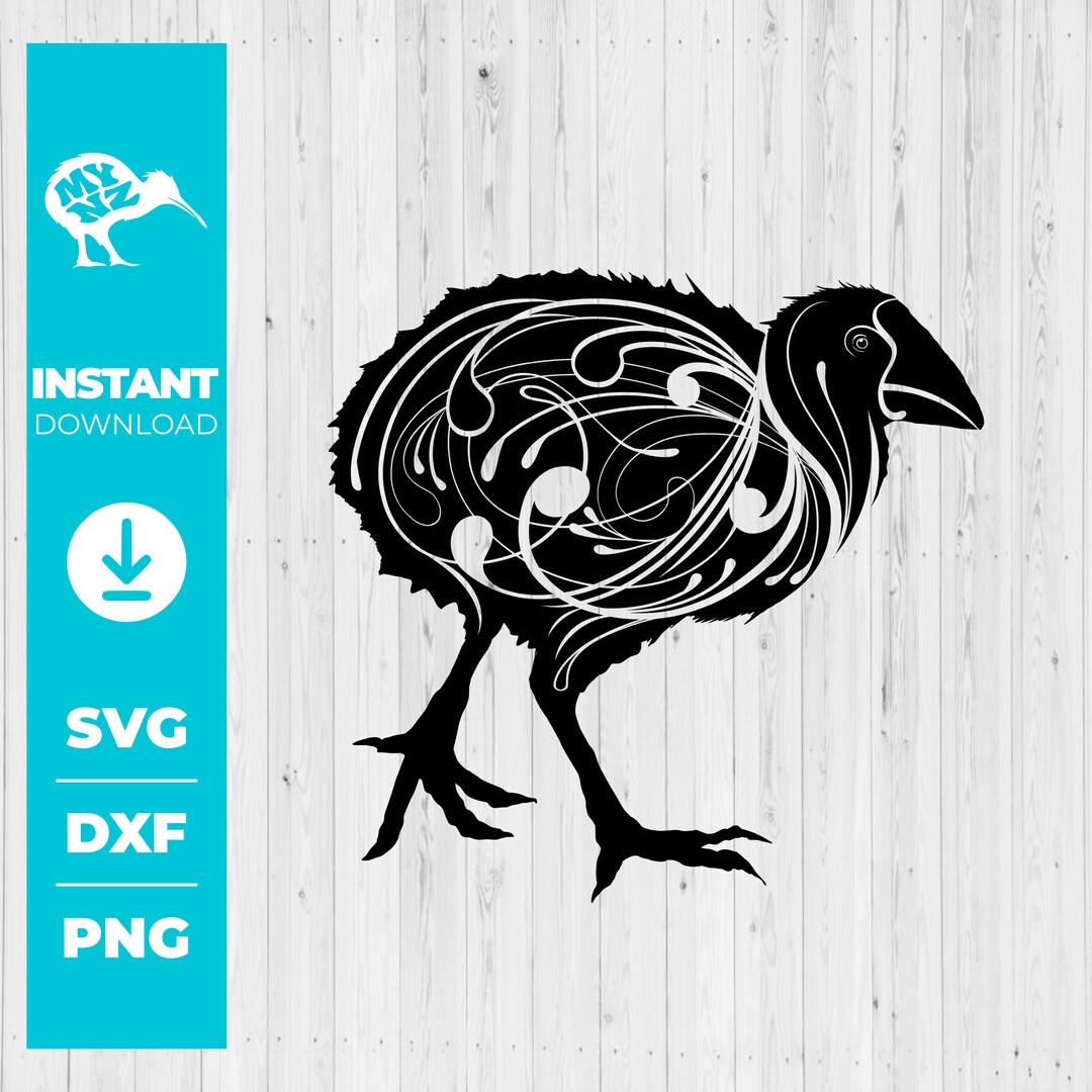 Takahe Bird Svg Native New Zealand Bird Bird Svg New - Etsy