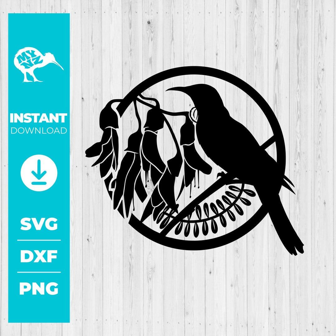 Tui, Native New Zealand Bird, Bird Svg, New Zealand Svg, Tui Svg, NZ ...