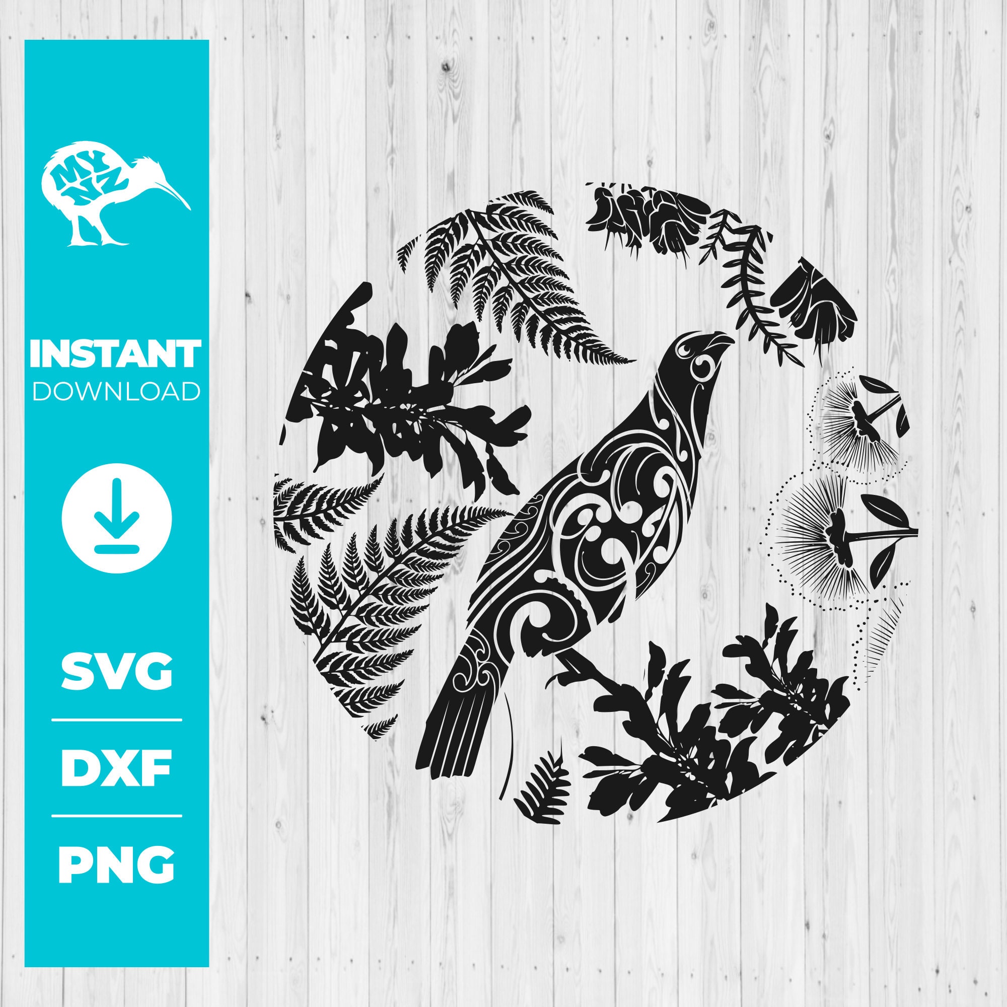 Kokako in Forest, Native New Zealand Bird, Bird Svg, New Zealand Svg ...