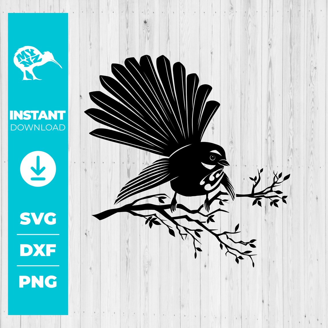 Fantail, Fantail Svg, Fantail Cross Stich, Fantail Cricut, New Zealand ...