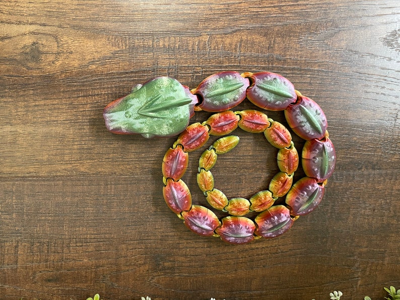 3D Printed Articulated Snake BOA Design by Cinderwing3d - Etsy