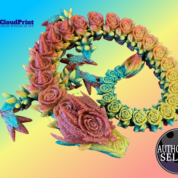 Rose Dragon Stl - Etsy