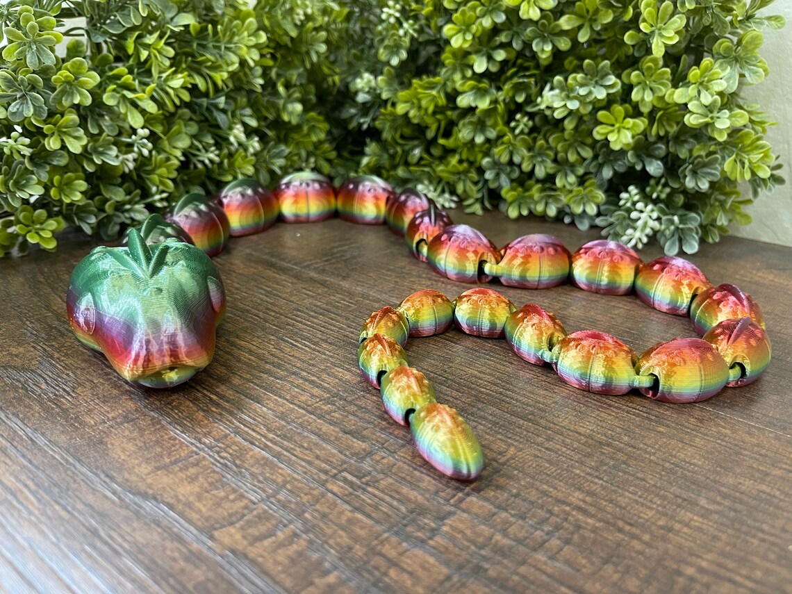 3D Printed Articulated Snake BOA Design by Cinderwing3d - Etsy