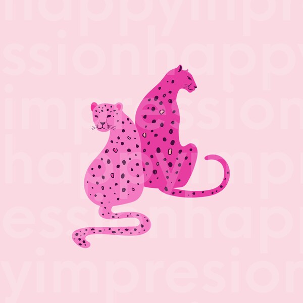 Pink Leopard Print - Etsy