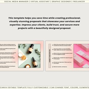 Client Proposal Editable Canva Template Social Media Manager Virtual ...