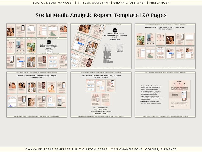 Social Media Manager Project Document Editable Canva Template Client ...