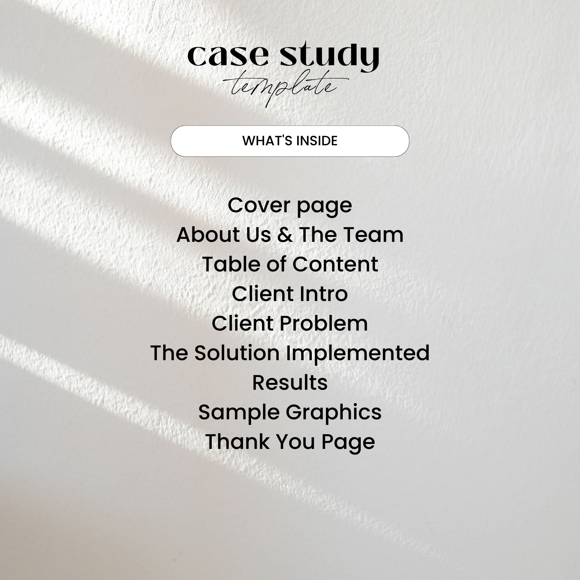 Classic Design Case Study Editable Canva Template | for SMM, Business ...