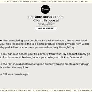 Social Media Manager Proposal Template Editable Canva Template for SMM ...