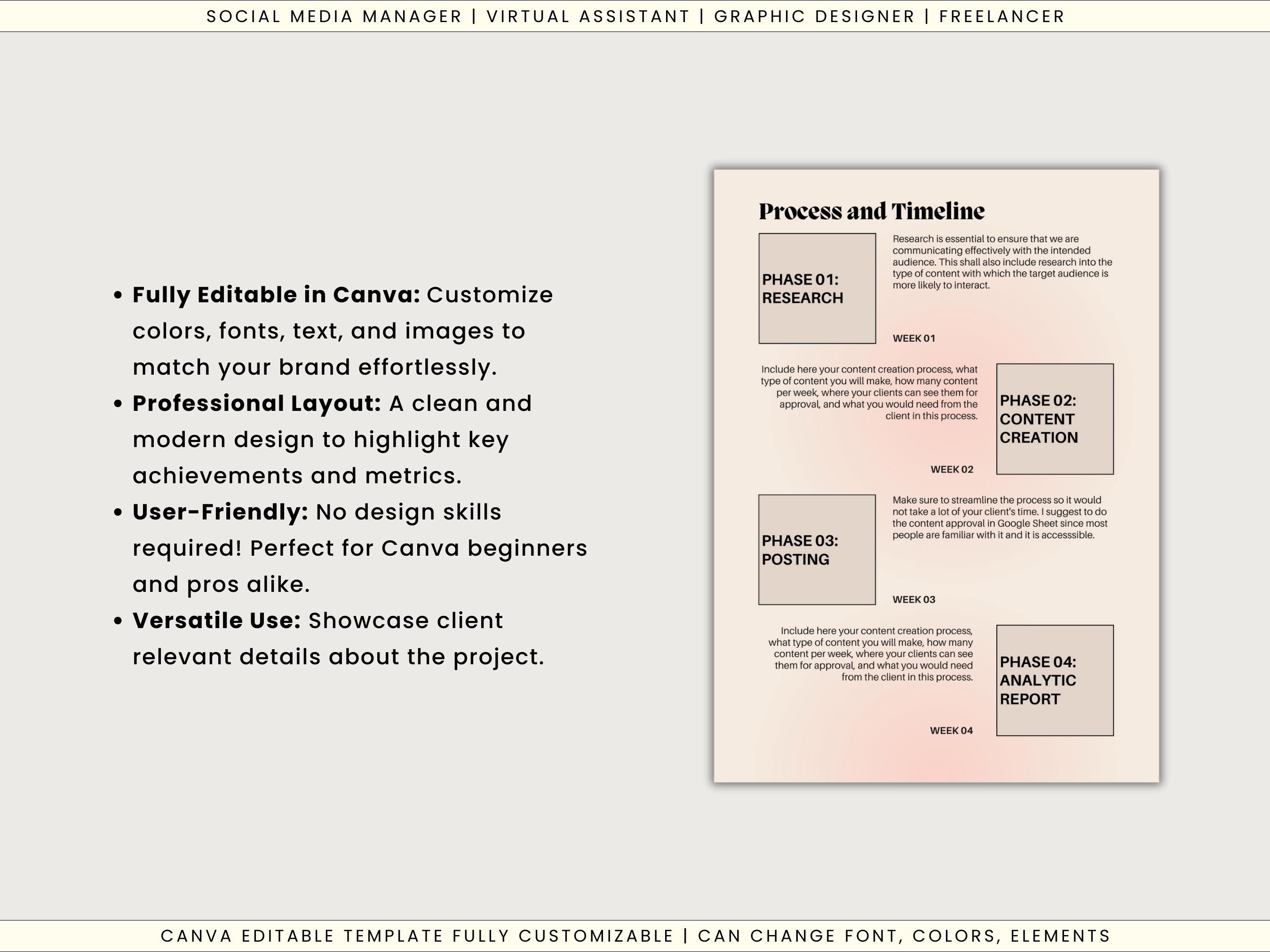 Client Welcome Packet Editable Canva Template Social Media Manager ...