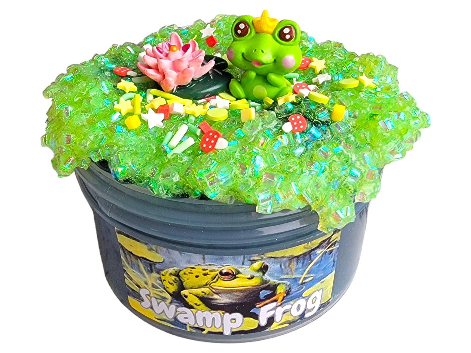 Swamp Frog, Crunchy Slime, Clear Slime, Coated Clead Slime, Spring ...