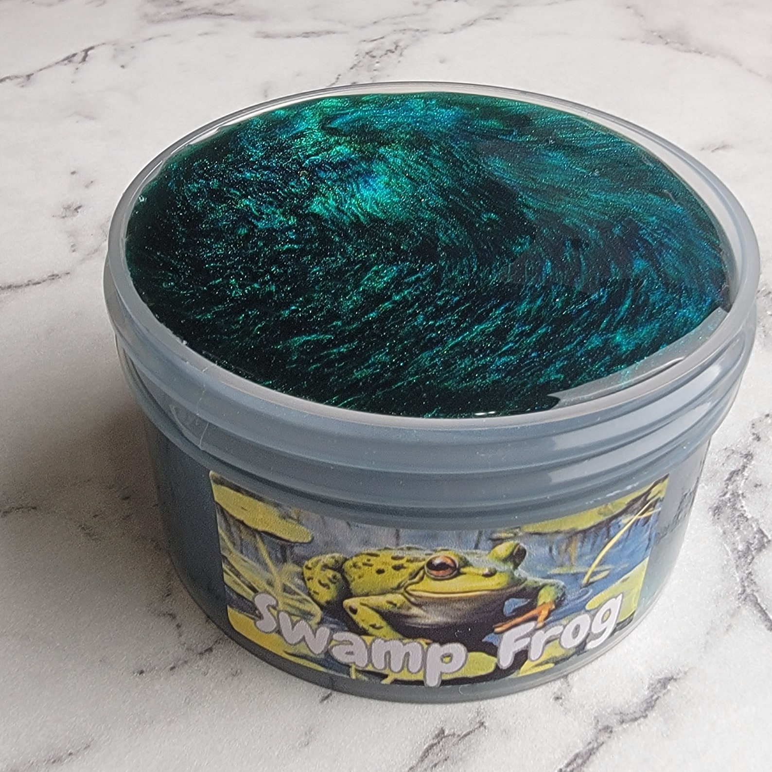 Swamp Frog, Crunchy Slime, Clear Slime, Coated Clead Slime, Spring ...