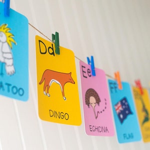 Kids A-Z Australia Flash Cards Alphabet - Children Early Learning ...