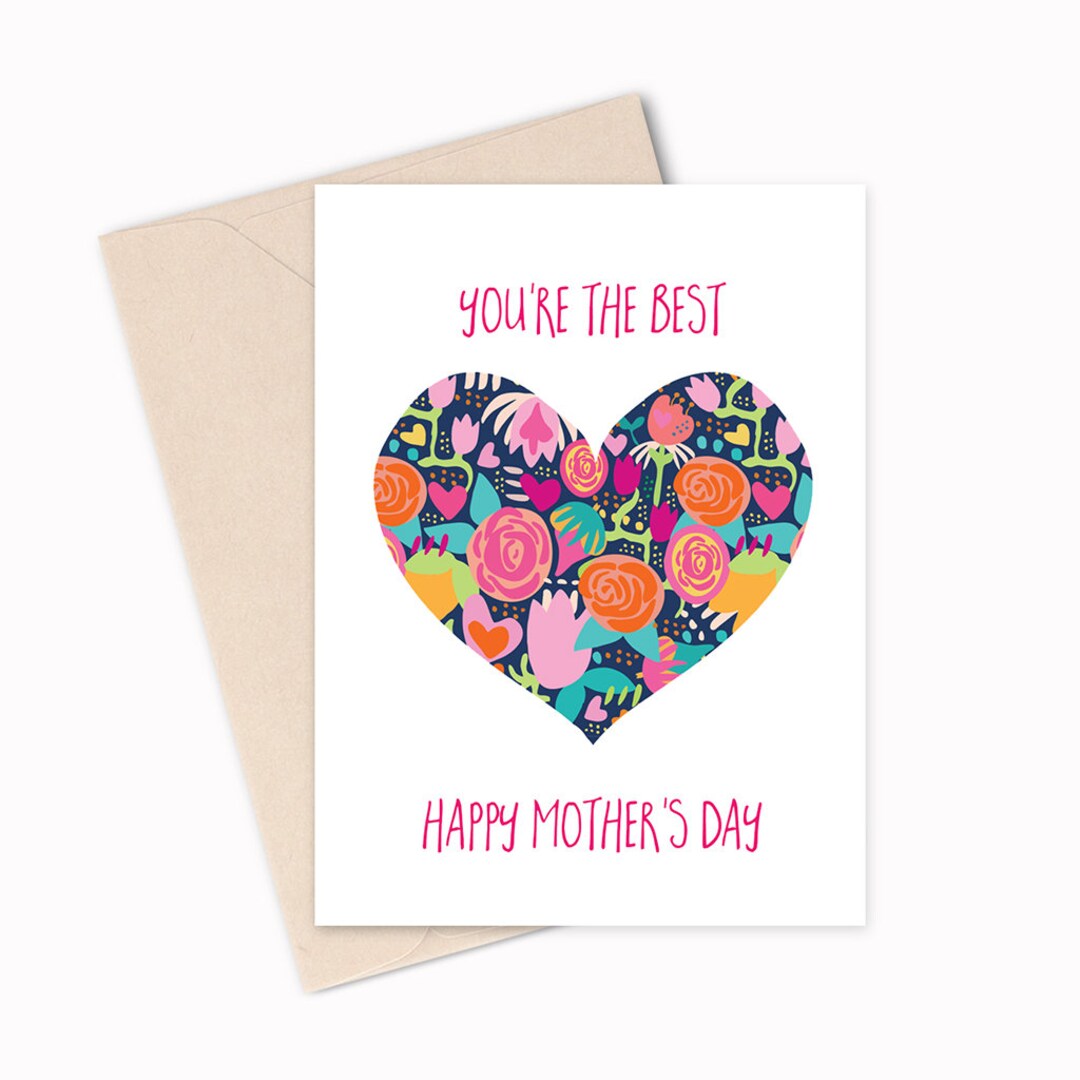 You're the Best Happy Mother's Day Card Greeting Card for Mum Happy ...